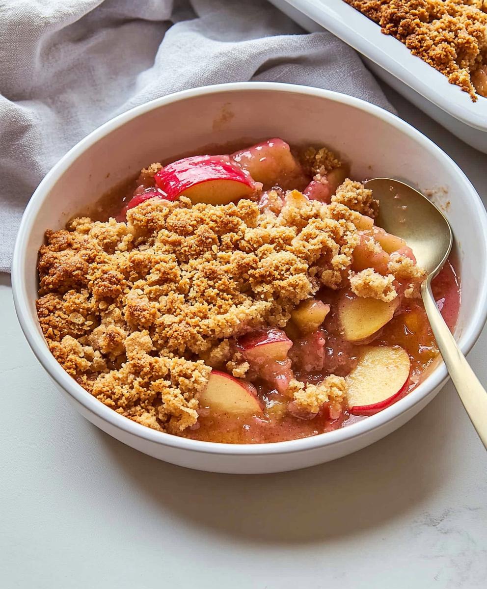Apple Rhubarb Crisp Recipe - tastycookingtips.com