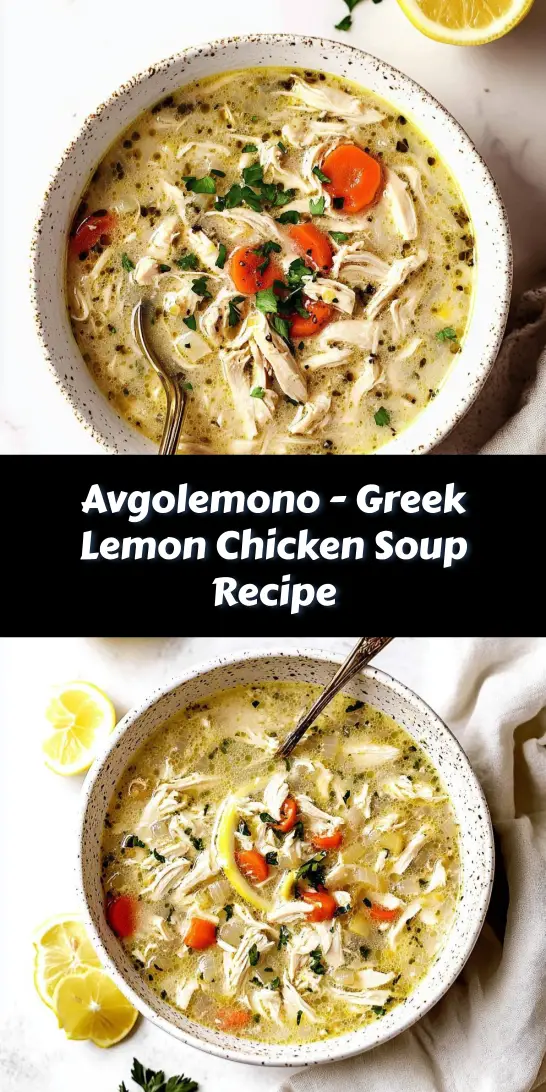 Avgolemono - Greek Lemon Chicken Soup Recipe - tastycookingtips.com