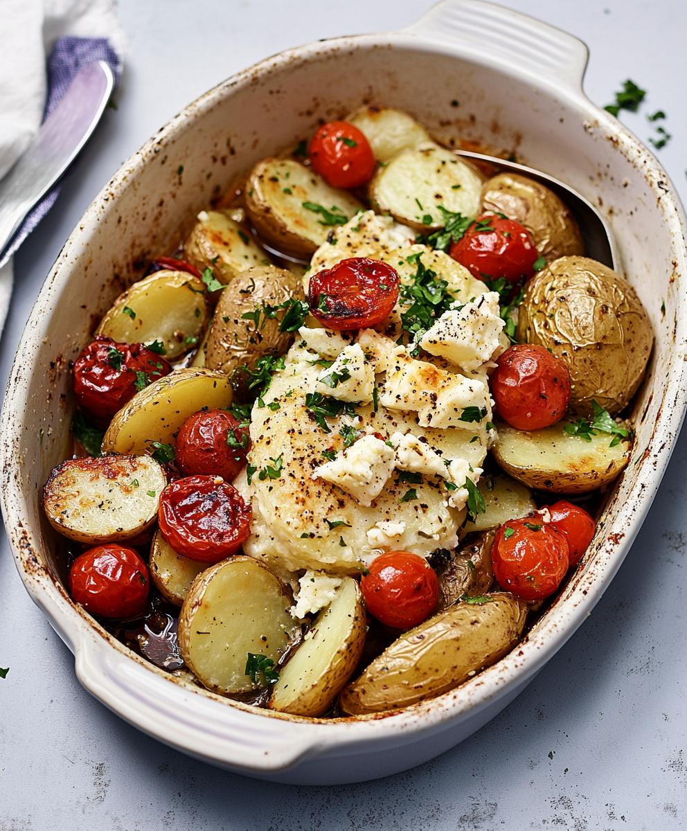 Baked Feta Potatoes Recipe - tastycookingtips.com