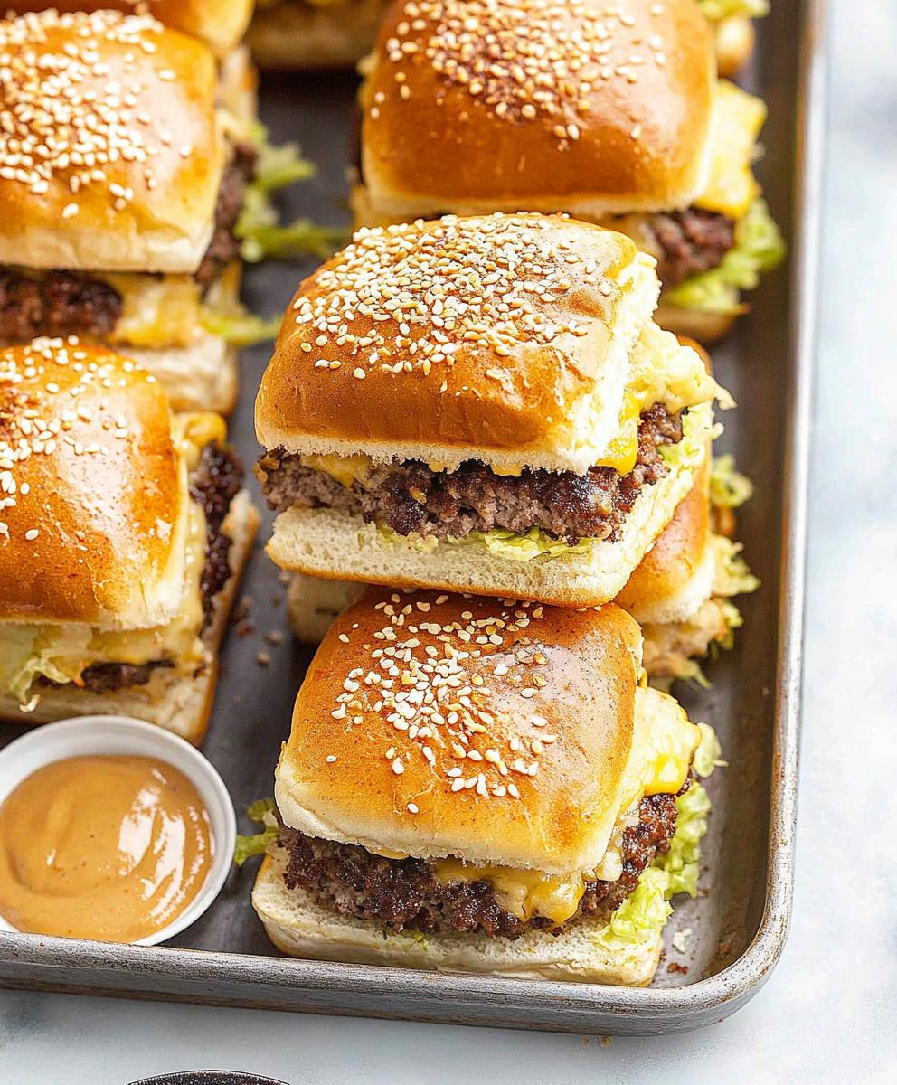 Big Mac Sliders Recipe - tastycookingtips.com