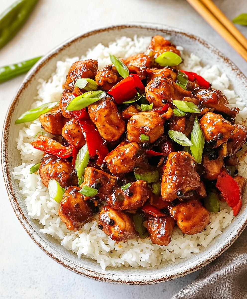 Black Pepper Chicken Recipe - tastycookingtips.com