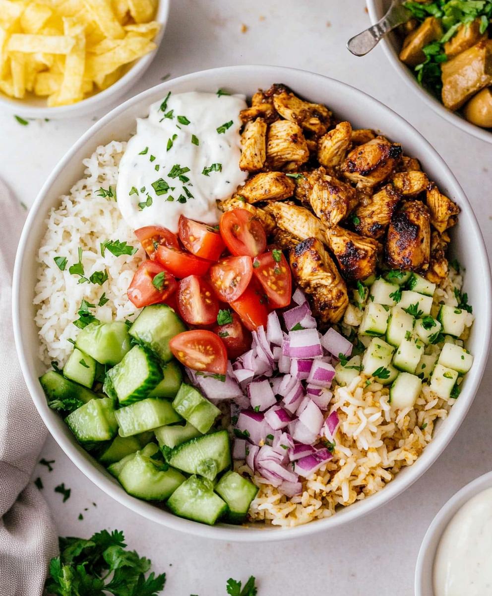 Chicken Gyro Bowls Recipe - tastycookingtips.com