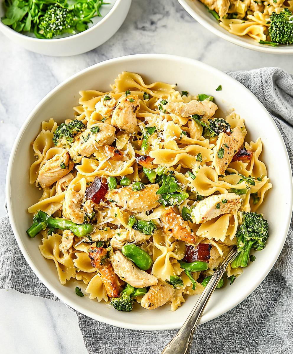 Chicken Pasta Primavera Recipe - tastycookingtips.com