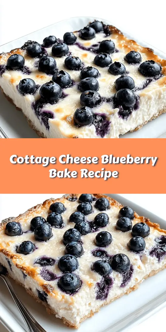 Cottage Cheese Blueberry Bake Recipe - tastycookingtips.com