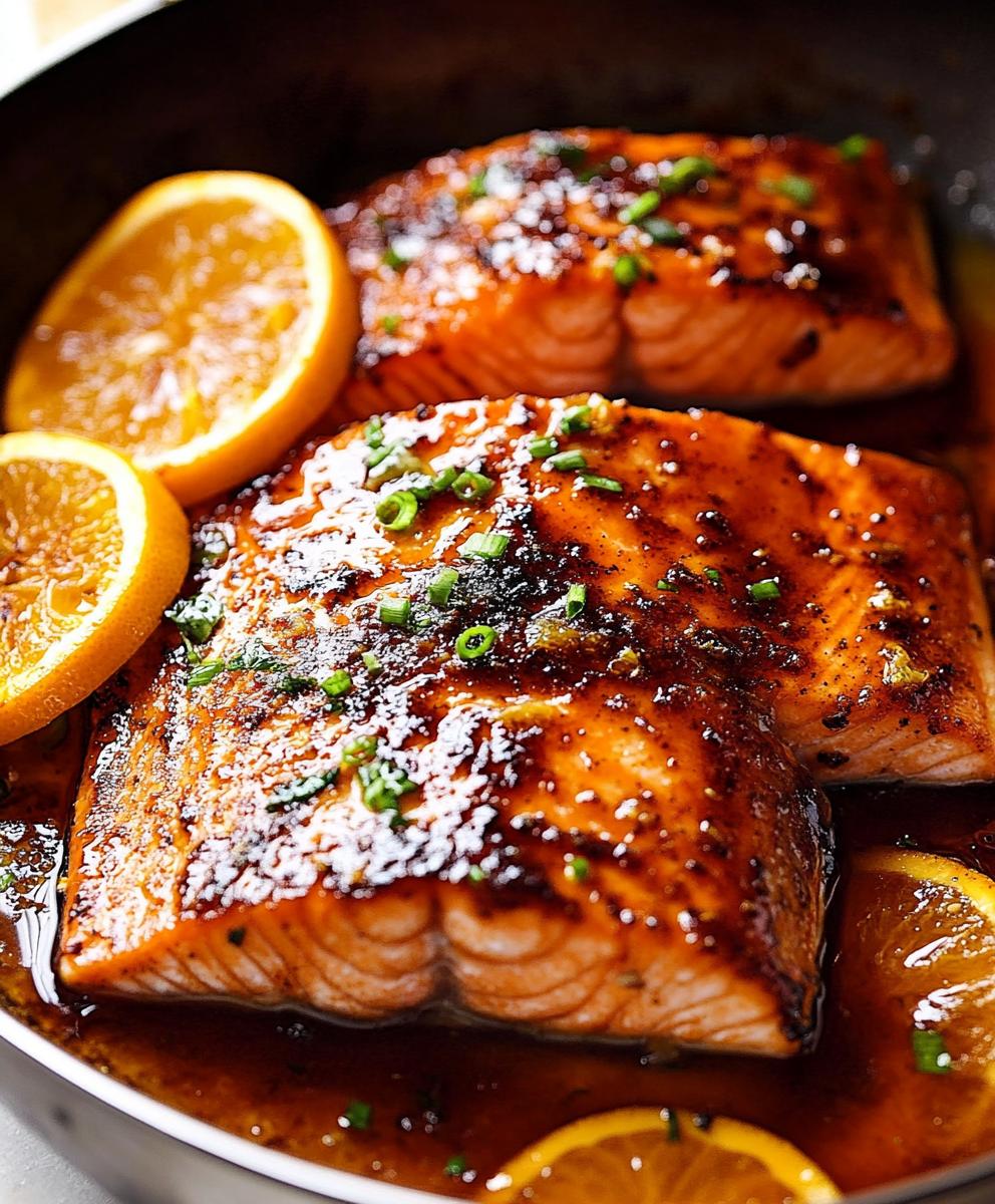 Crispy Honey Orange Glazed Salmon Recipe - tastycookingtips.com