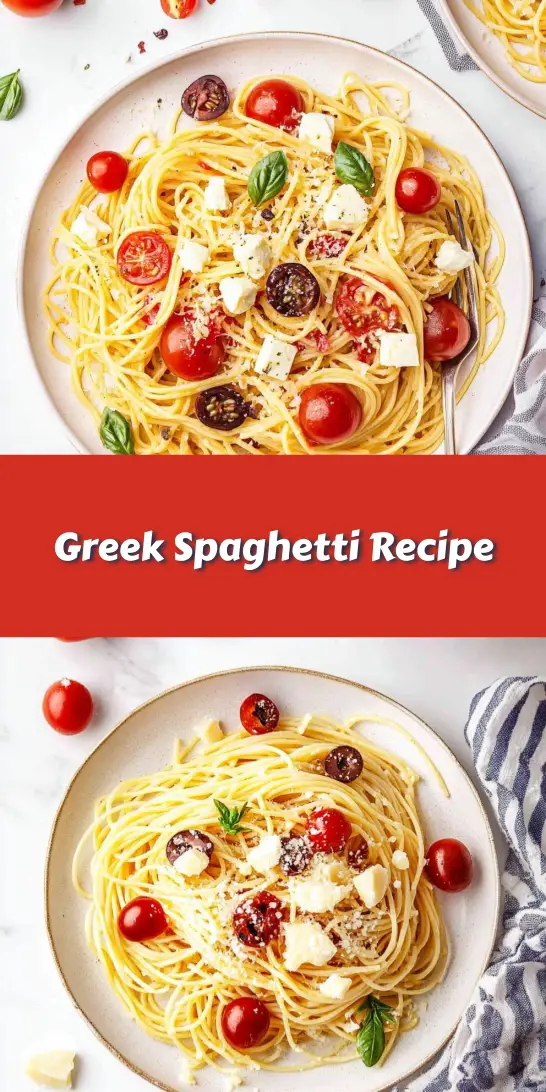Greek Spaghetti Recipe - tastycookingtips.com