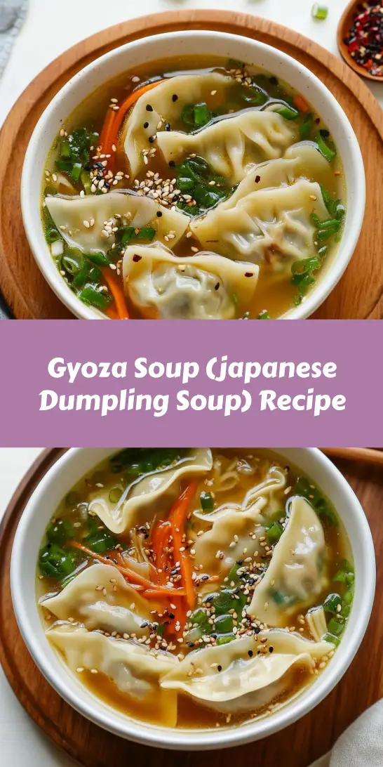 Gyoza Soup (japanese Dumpling Soup) Recipe - tastycookingtips.com