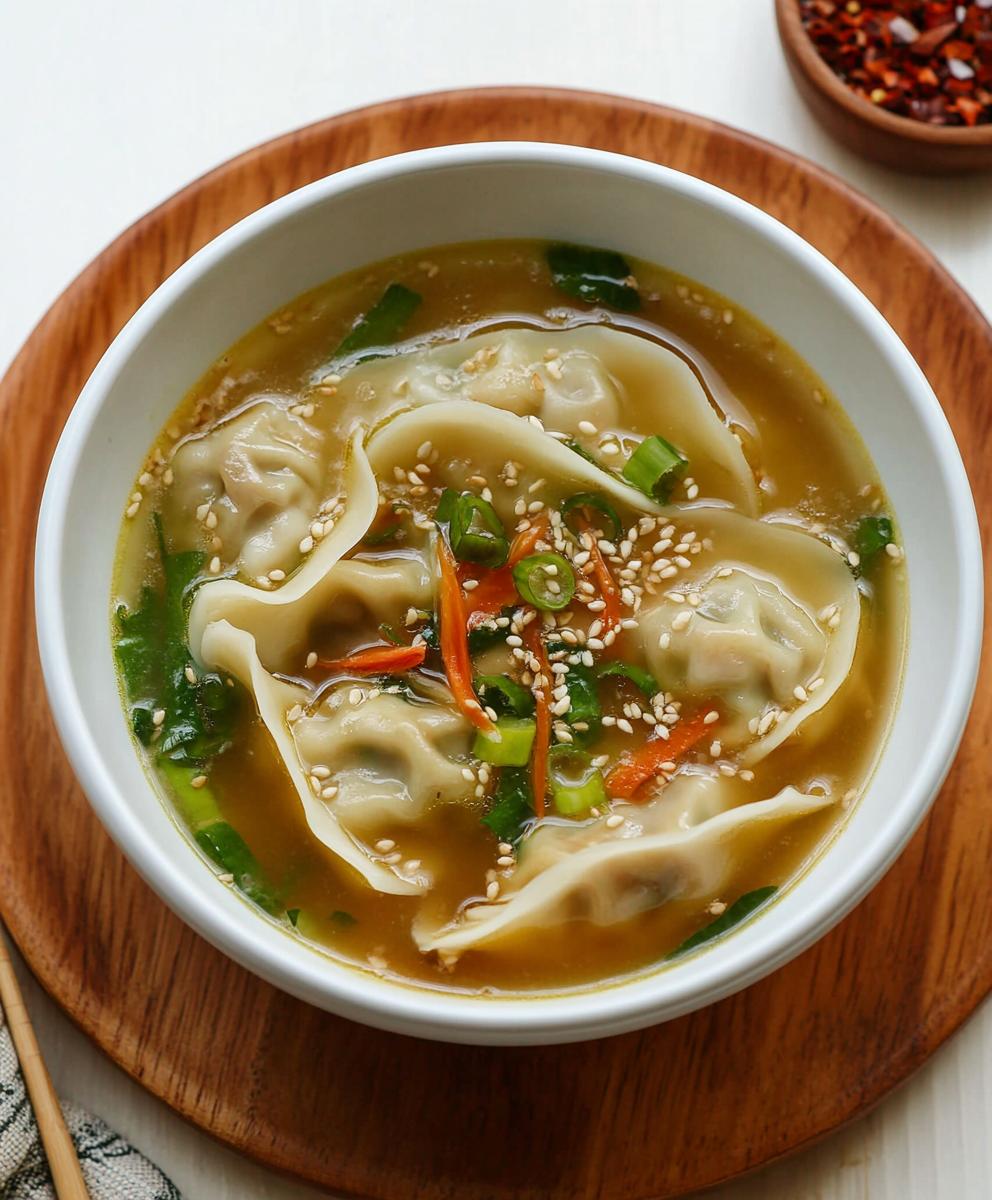 Gyoza Soup (japanese Dumpling Soup) Recipe - tastycookingtips.com