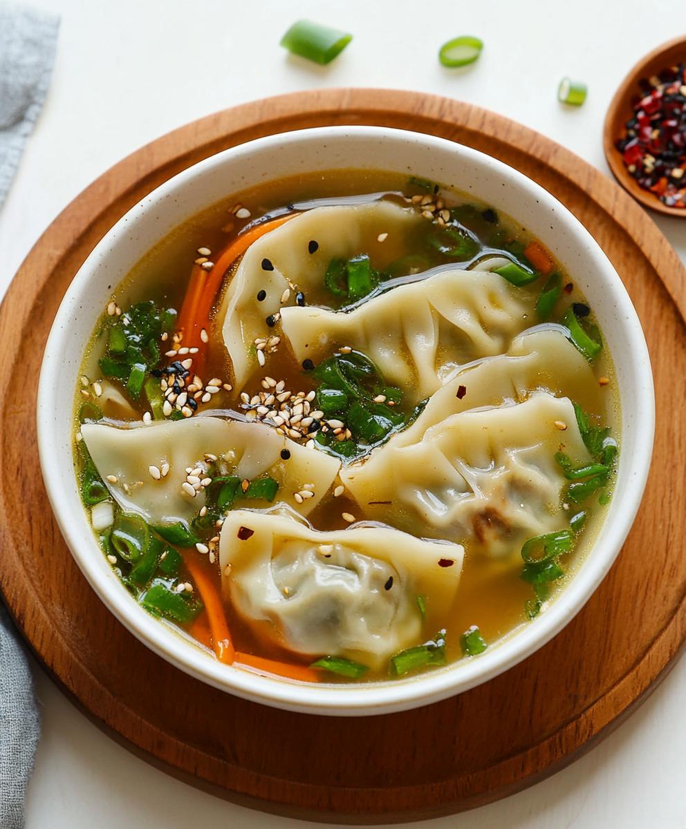 Gyoza Soup (japanese Dumpling Soup) Recipe - tastycookingtips.com