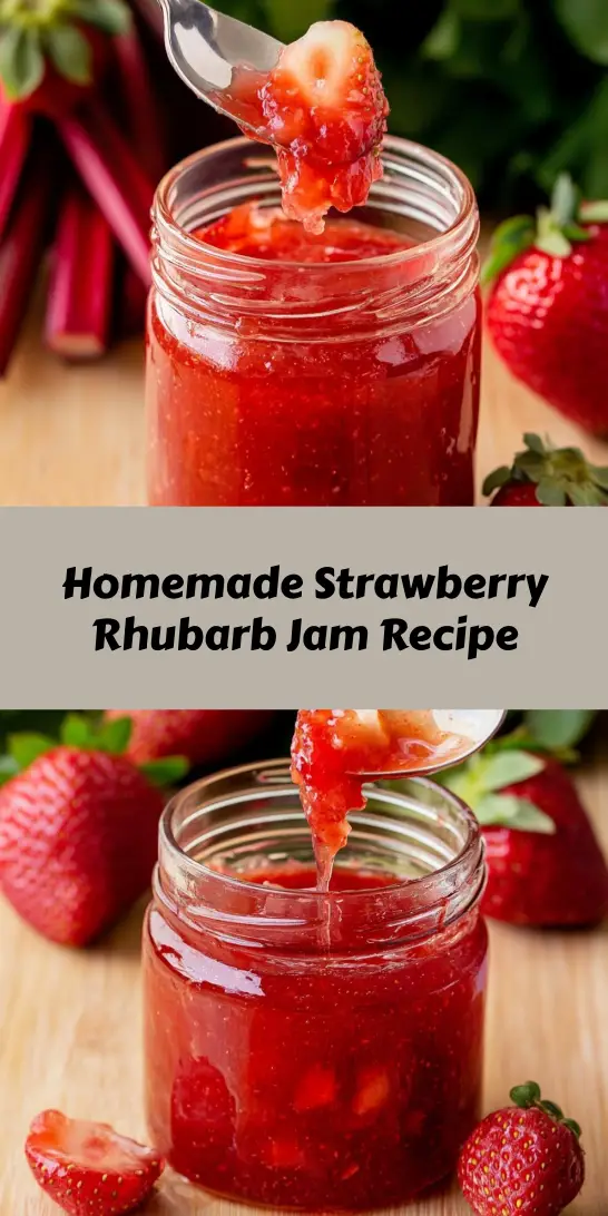 Homemade Strawberry Rhubarb Jam Recipe - tastycookingtips.com