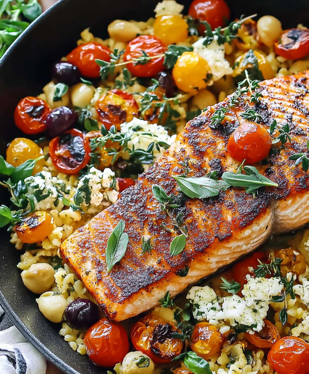 Mediterranean Salmon Recipe - tastycookingtips.com