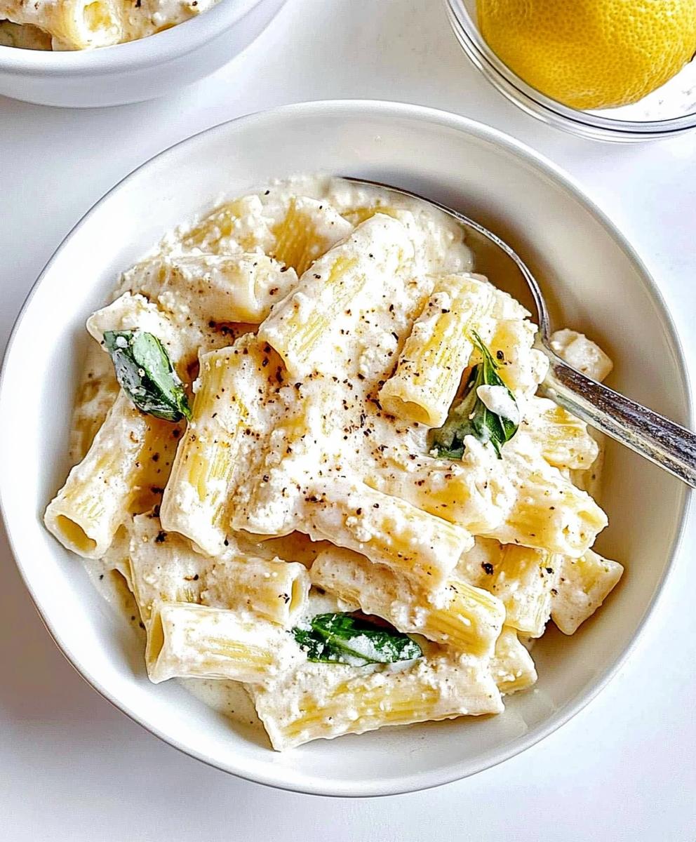 One Pot Lemon Ricotta Pasta Recipe - tastycookingtips.com
