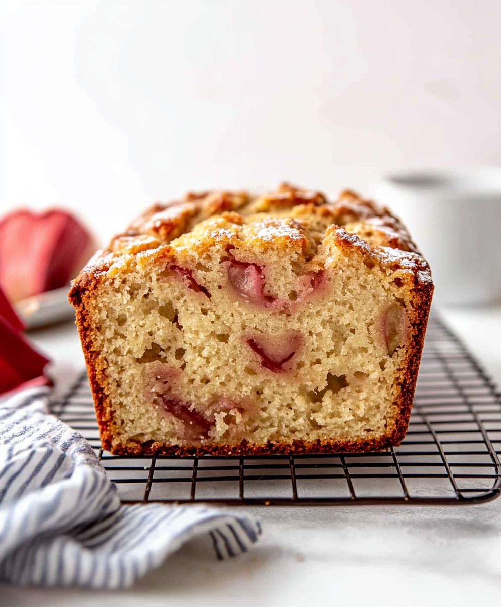 Rhubarb Bread Recipe - tastycookingtips.com