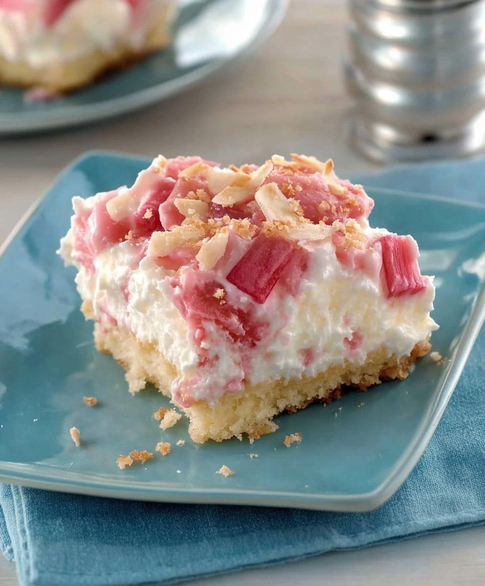 Rhubarb Fluff Recipe - tastycookingtips.com