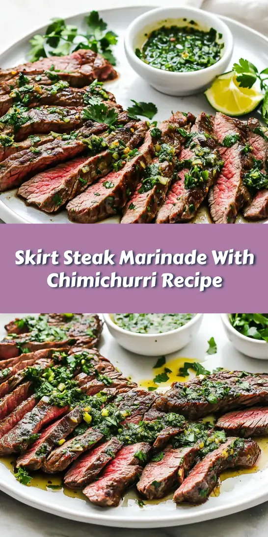 Skirt Steak Marinade With Chimichurri Recipe - tastycookingtips.com
