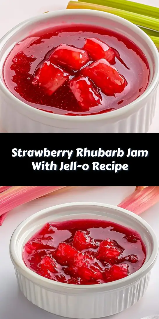 Strawberry Rhubarb Jam With Jell-o Recipe - tastycookingtips.com