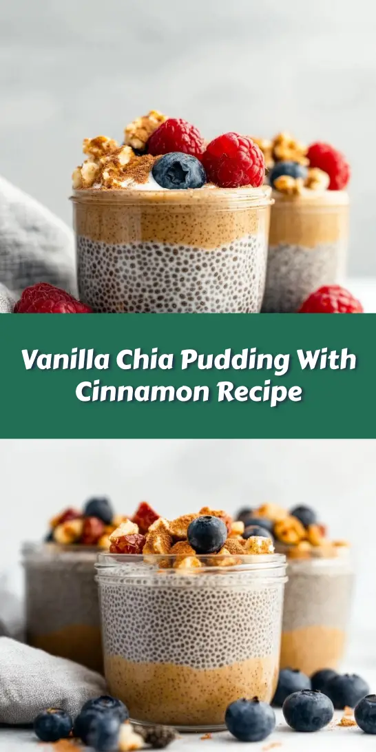 Vanilla Chia Pudding With Cinnamon Recipe - tastycookingtips.com