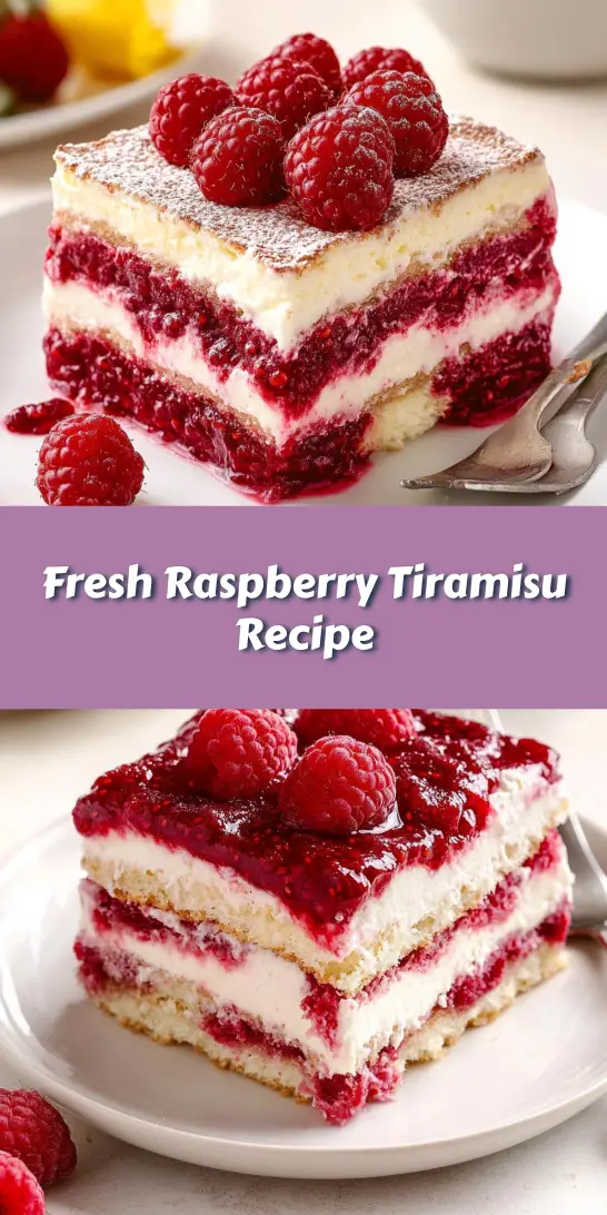 Fresh Raspberry Tiramisu Recipe - tastycookingtips.com