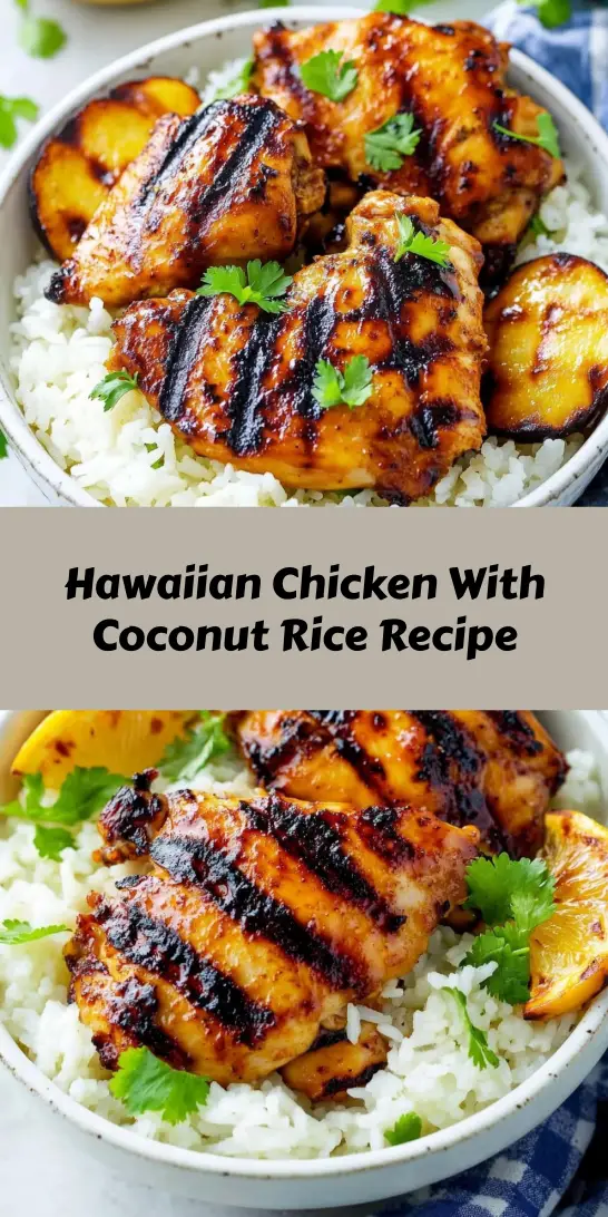 Hawaiian Chicken With Coconut Rice Recipe - tastycookingtips.com