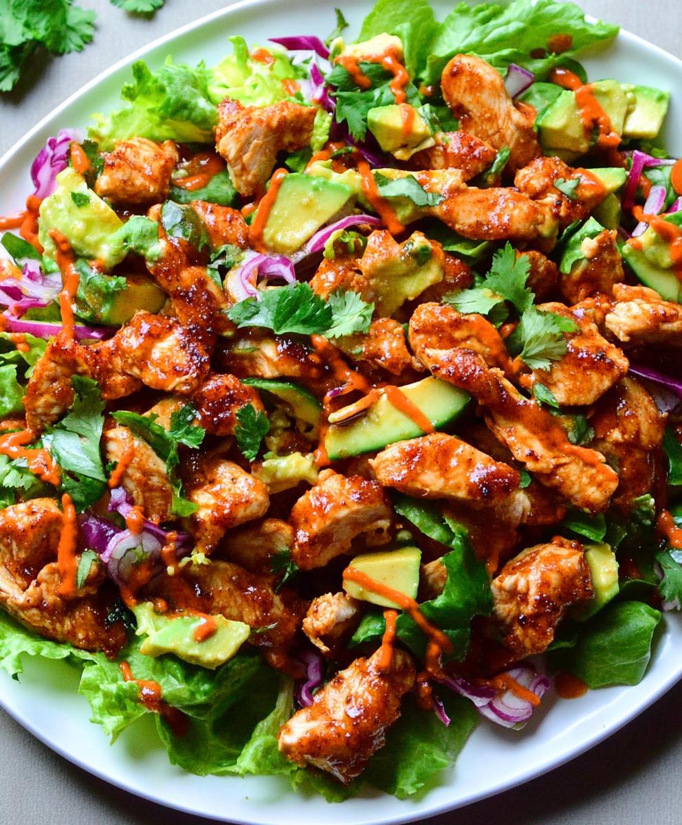 Honey Spicy Chicken Salad Recipe - tastycookingtips.com