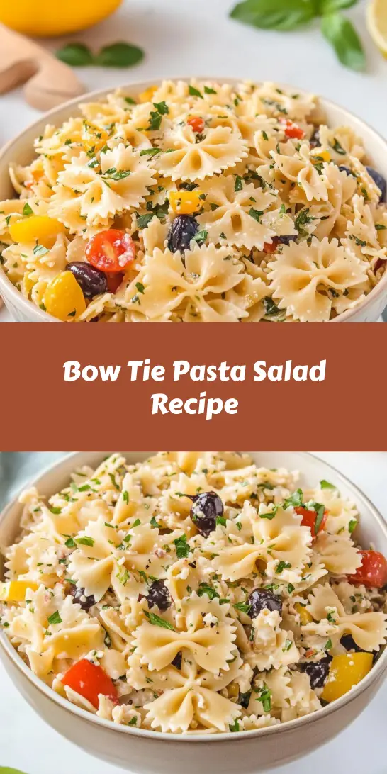 Bow Tie Pasta Salad Recipe - tastycookingtips.com