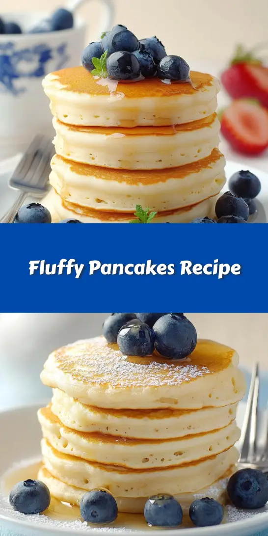 Fluffy Pancakes Recipe - tastycookingtips.com