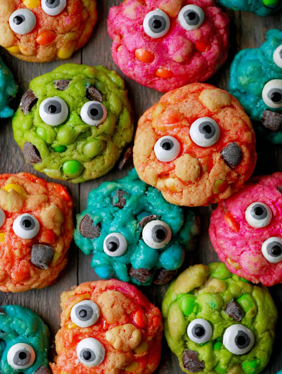 Gooey Monster Cookies Recipe - tastycookingtips.com