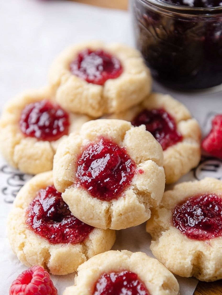 Raspberry Thumbprint Cookies Recipe